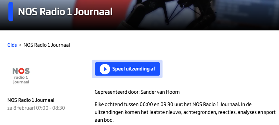 Interview: NOS Radio Blokkerpanden - Olaf Zwijnenburg